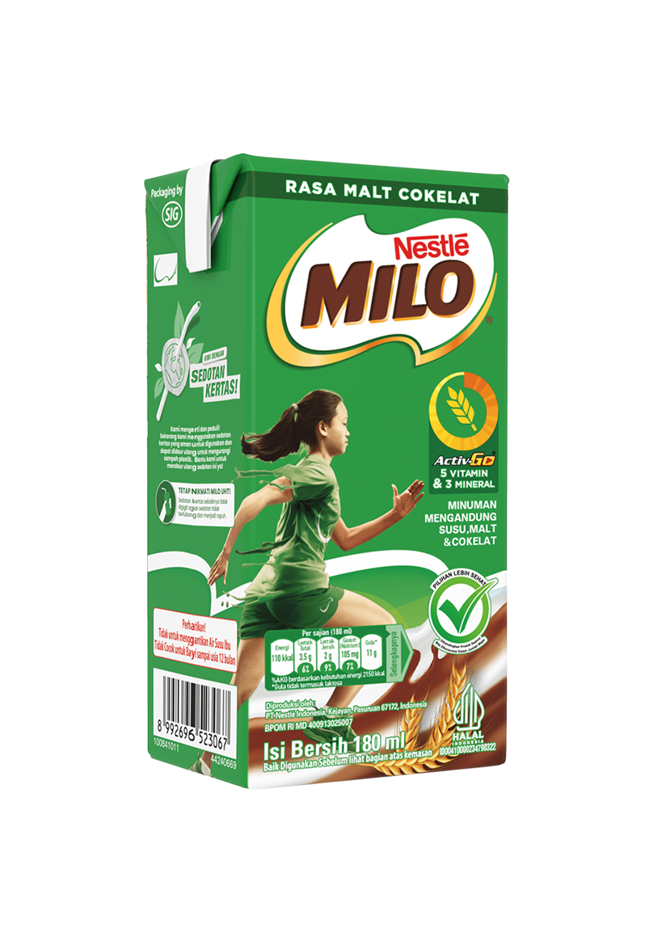 Produk Susu MILO Kotak UHT 180ml | MILO Indonesia
